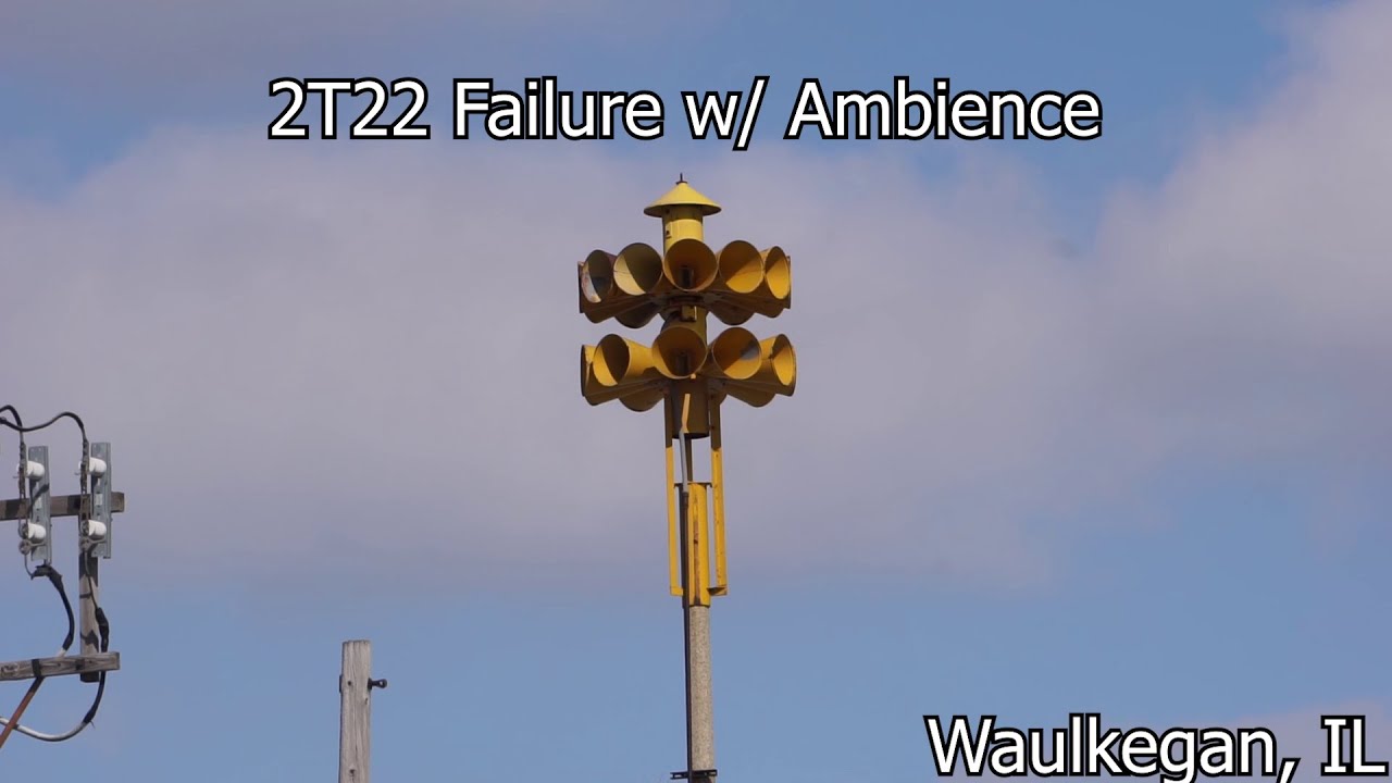 Federal Signal 2T22 Failure w/ Ambiance Waulkegan, IL - YouTube