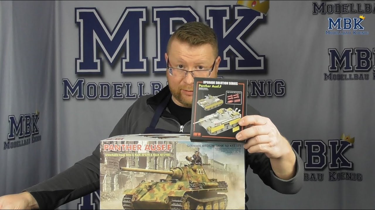 MBK packt aus #416 - 1:35 Panther F & upgrade set (Rye Field Model 5045 ...
