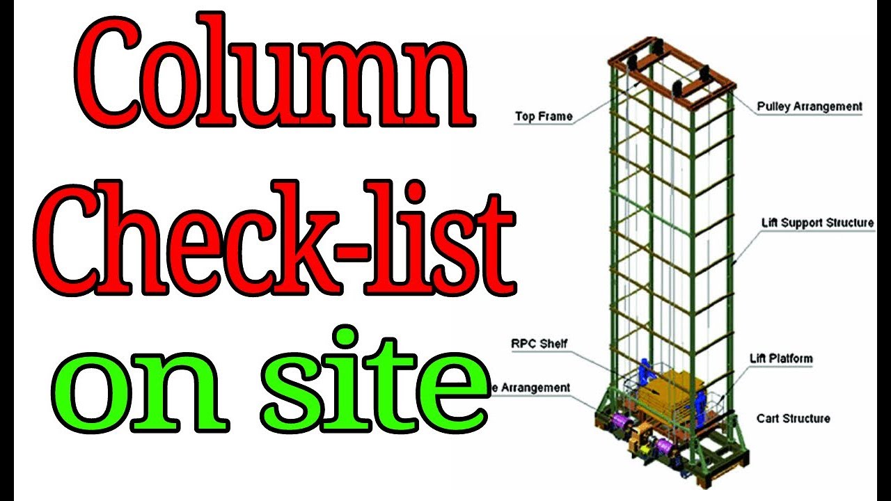 Column checklist on site ! Column formwork checklist - YouTube