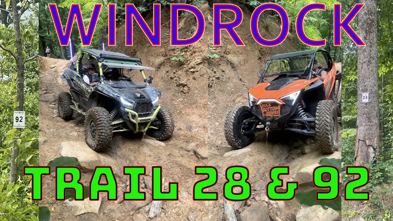 Windrock trails 28 and 92 - YouTube