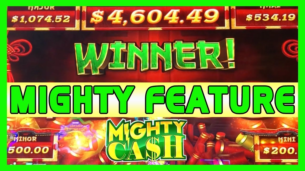 👅💰 A MIGHTY Feature on MIGHTY CASH Slot Machine Pokies w Brian ...