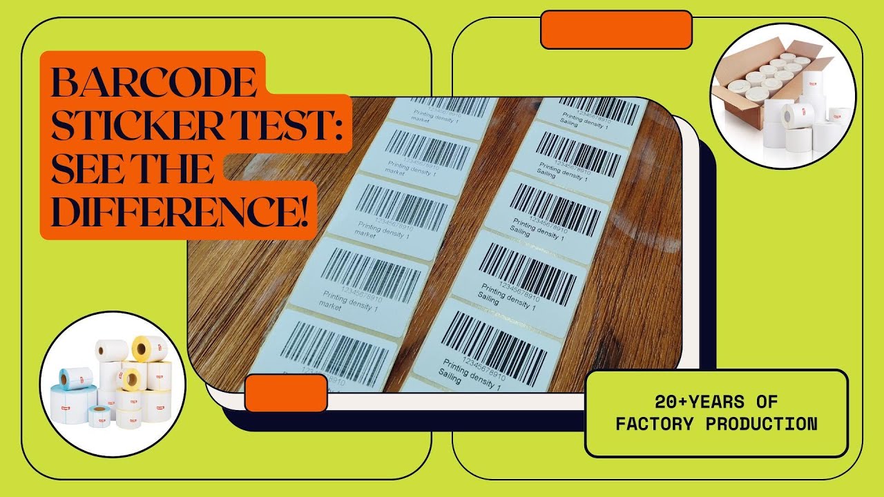🔥 Barcode Sticker Quality Test – See the Difference! - YouTube