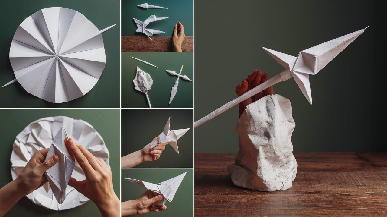 How to Make a Paper Spear Using A4 Sheet - DIY Origami Tutorial by ...
