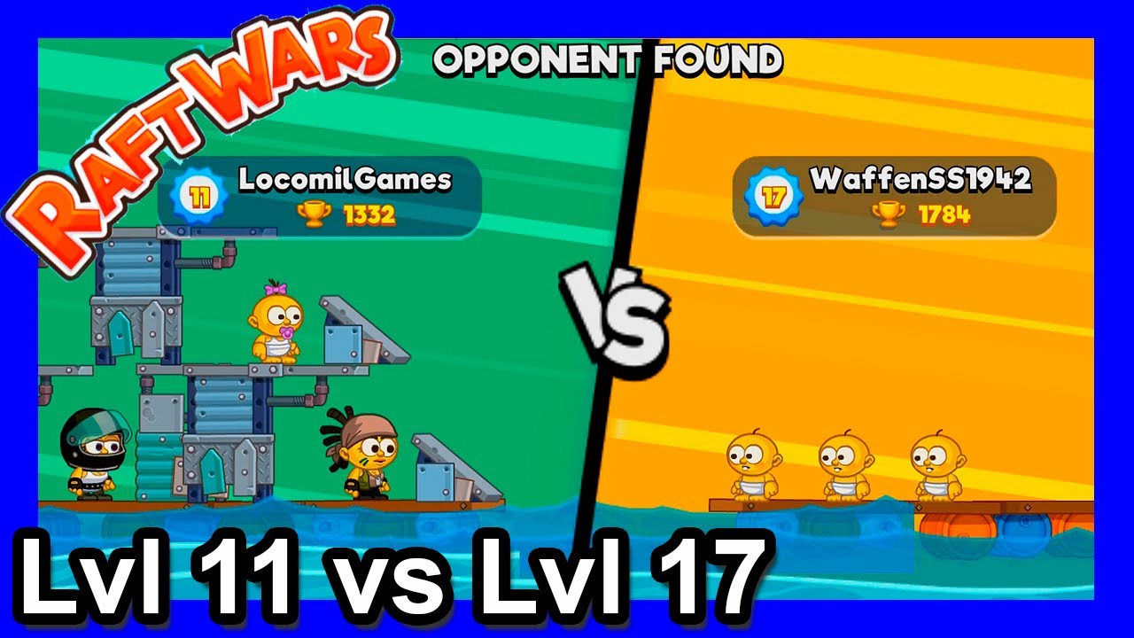 How to Win Raft Wars Multiplayer - Lvl11 vs Lvl17 - poki.com - YouTube