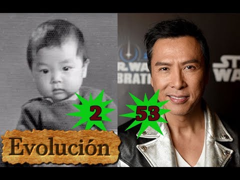 Como Donnie Yen ha cambiado  - Evolución de 2 a 53 años.