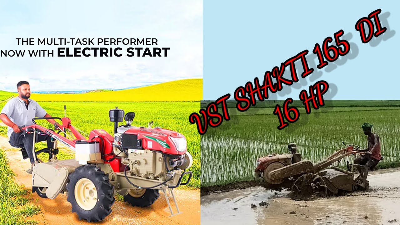 VST Shakti 165 DI Power+# VST Shakti power tiller#farming - YouTube