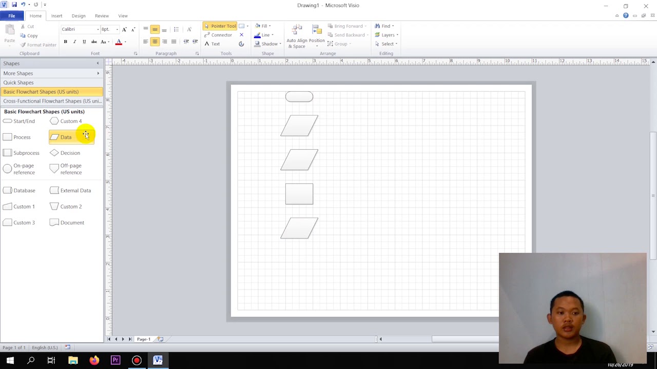tugas pak deni membuat vidio tutorial membuat flowchart di microsoft ...