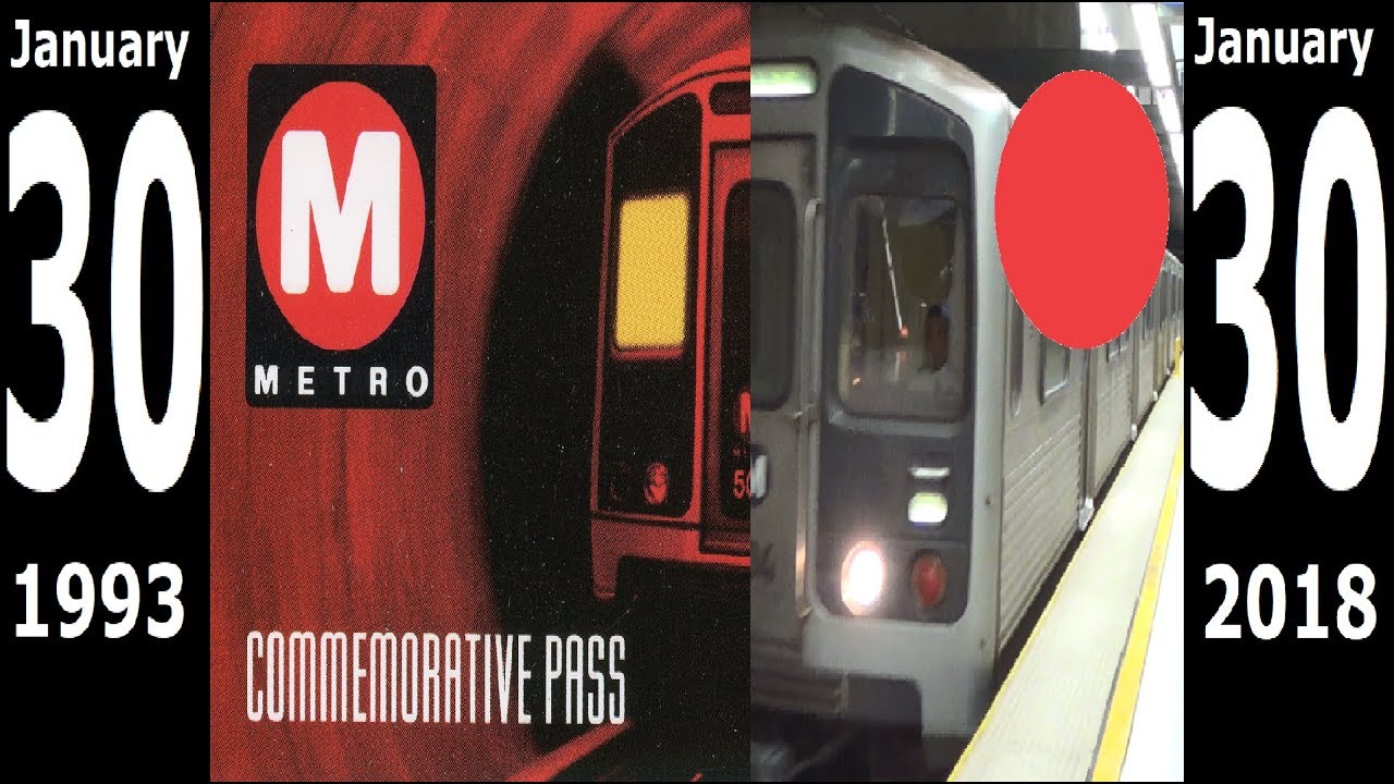 Metro Red Line's 25th Anniversary (1/30/1993-1/30/2018) [1080p 60FPS ...