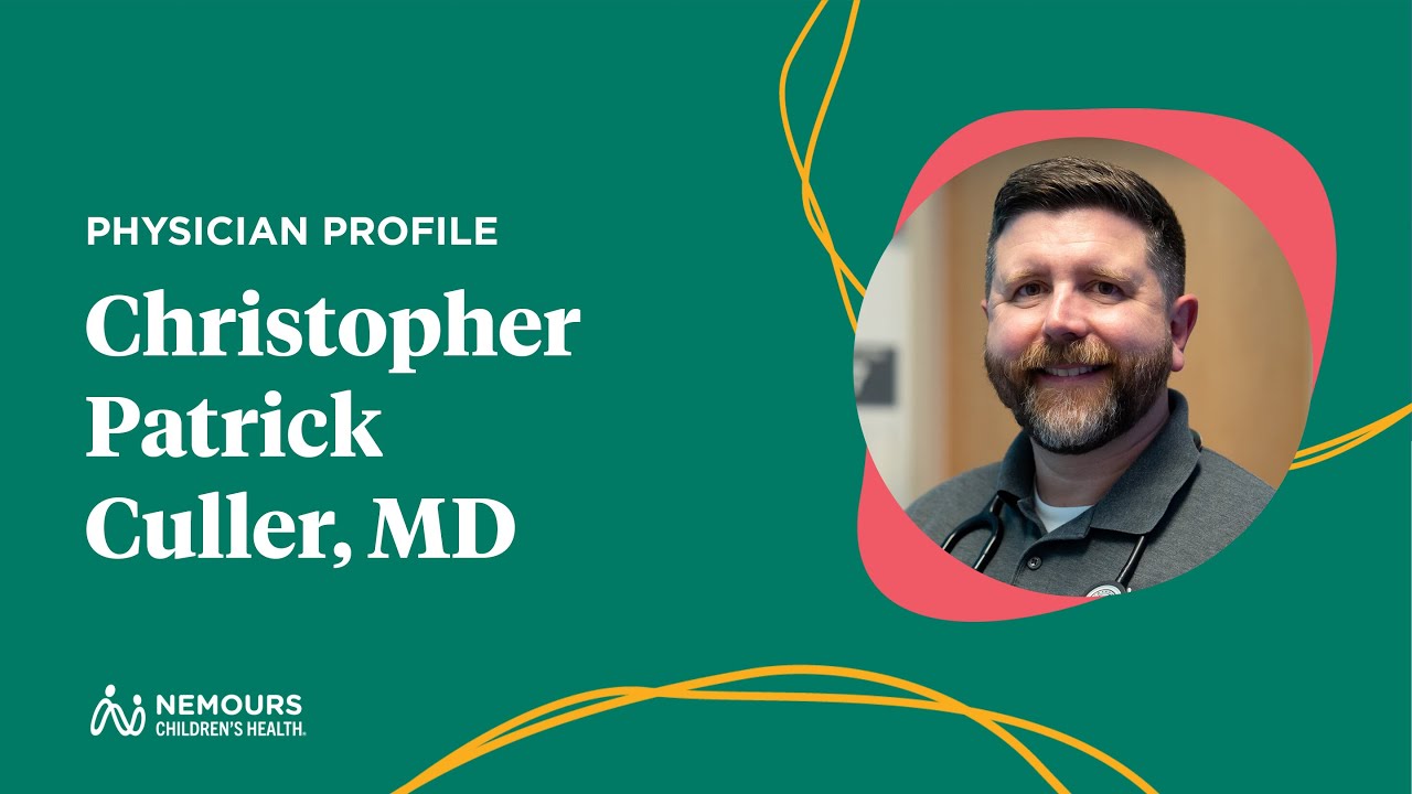 Meet Dr. Christopher Patrick Culler, Your Pediatrician | Nemours Children's Health, Windermere ...