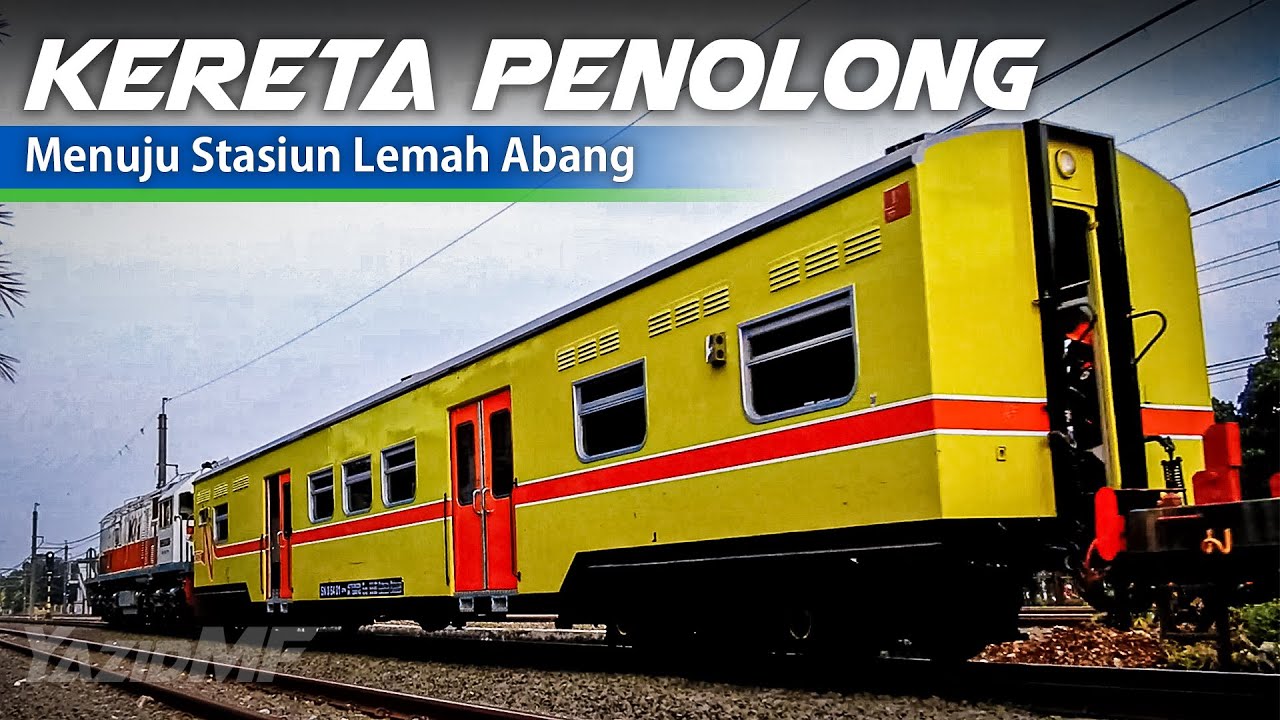 KERETANYA KUNING !? Kereta Penolong SN 0 64 01 CPN Menuju Stasiun Lemah ...