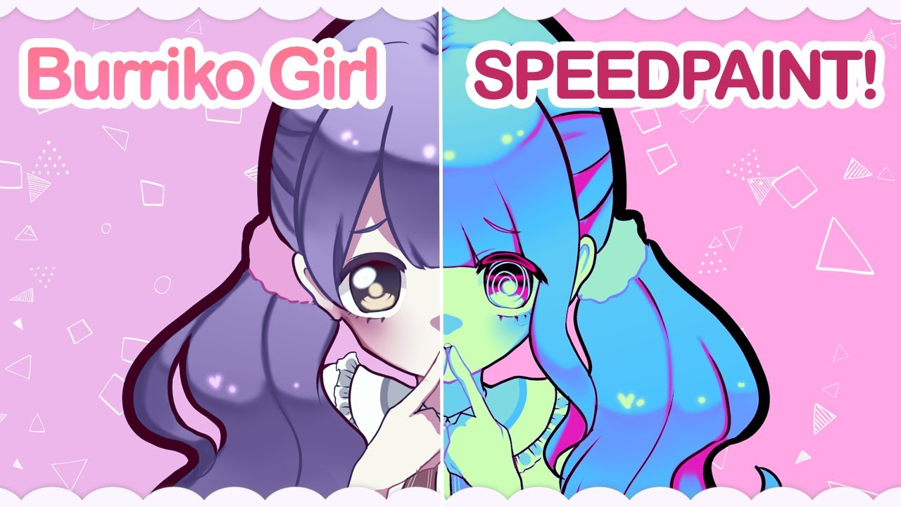【SPEEDPAINT #1】かわいい Burikko + Menhera girl【CLIP STUDIO PAINT | Vivi Ch ...