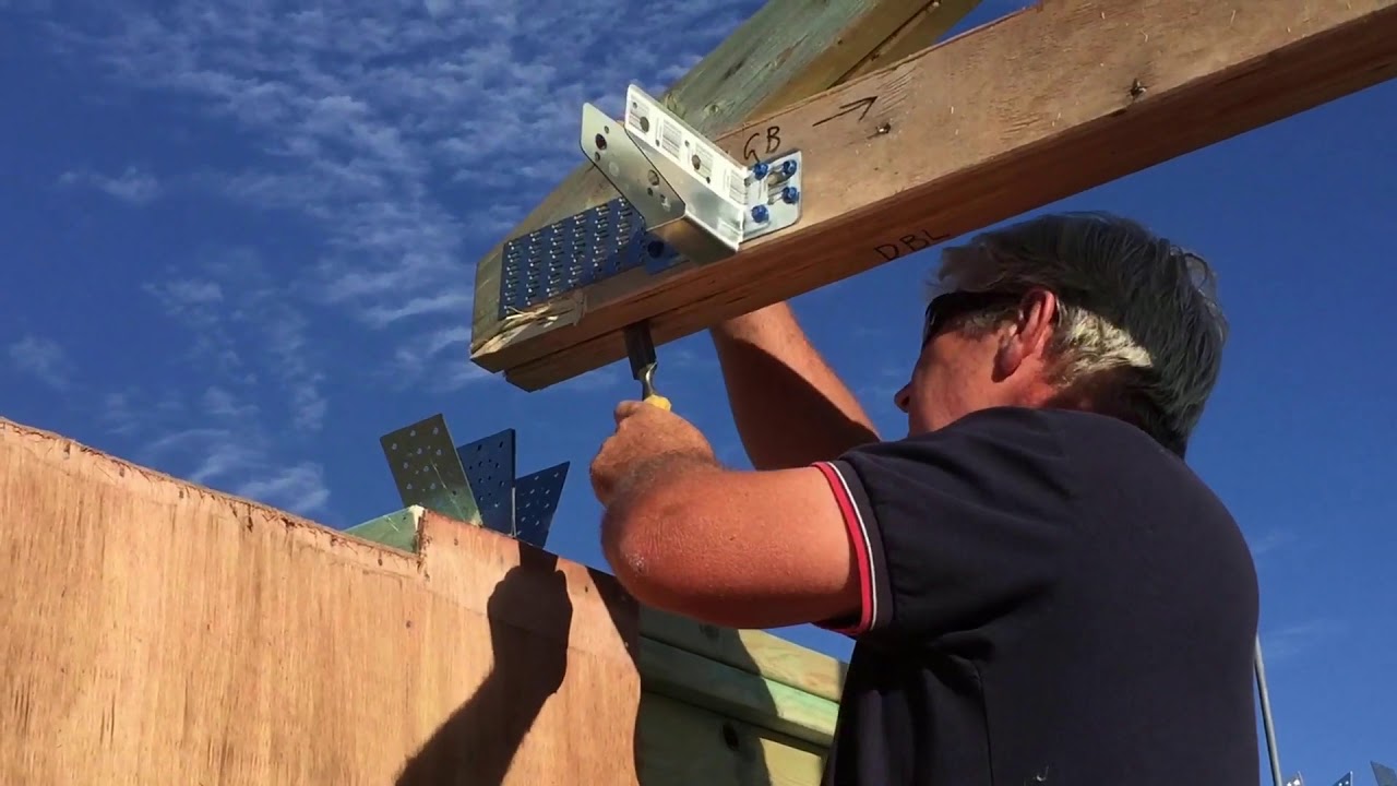 Double Girder Truss Connection to Top Plate - YouTube