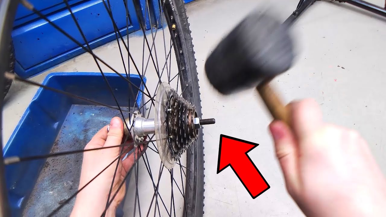 How to align the bike hub and rim of a bicycle wheel. Bicycle wheel ...