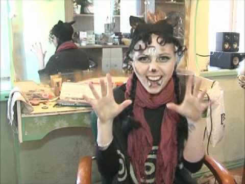 Грим лисы и зайца - YouTube