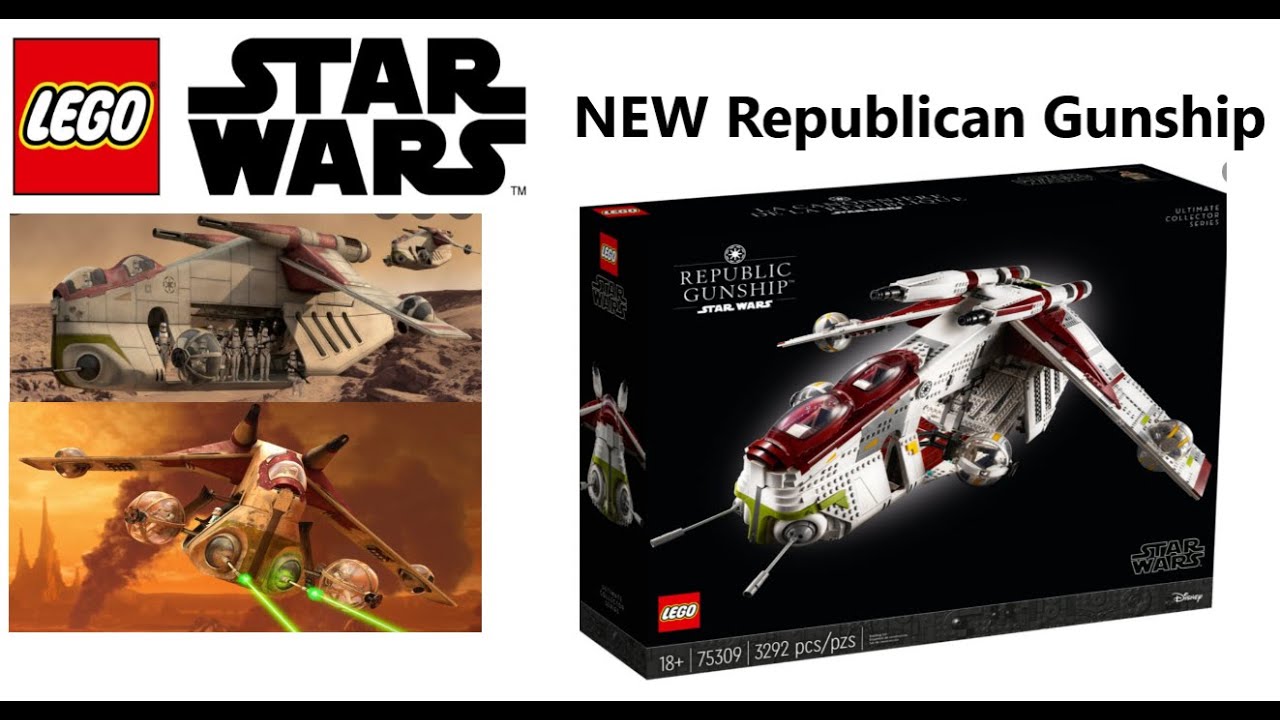 NEW LEGO Star Wars Republic Gunship Set 75309 - YouTube