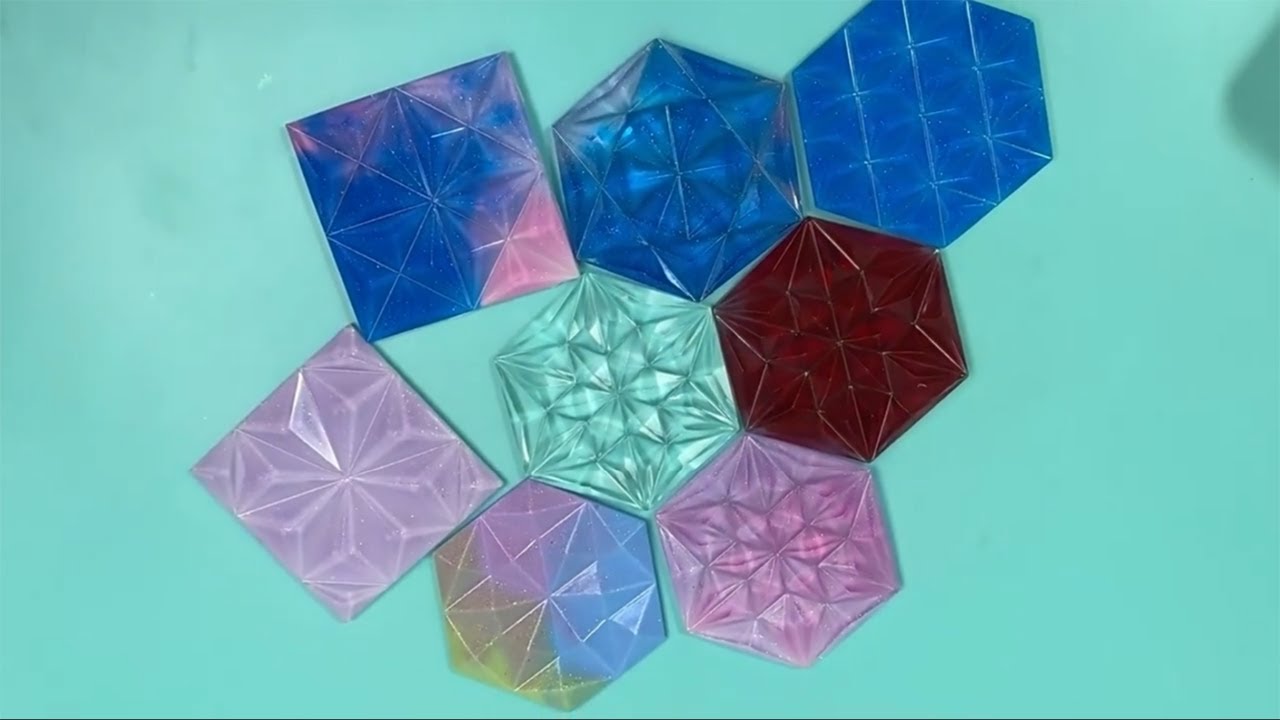 Crazymold®: 3D Crystal Prism Coaster Resin Molds Set - YouTube