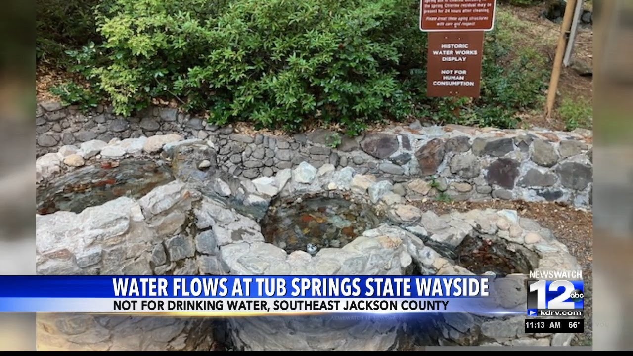 Water flows at Tub Springs State Wayside - YouTube