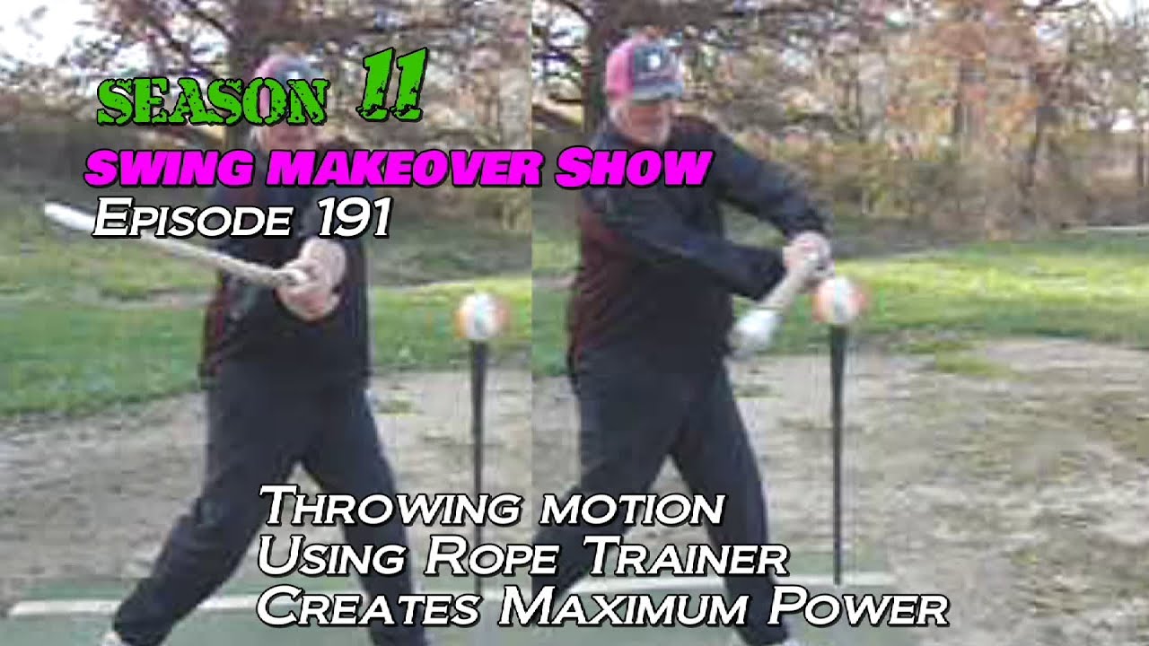 Throwing Motion with Rope Trainer, the Most POWERFUL Focus for Hitting ...