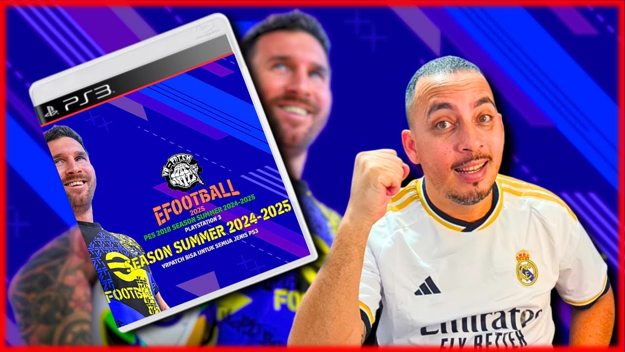 ⚽️ NOVO EFOOTBALL 2025 VR PATCH | DIRETO PELO PS3 DO ZERO - YouTube