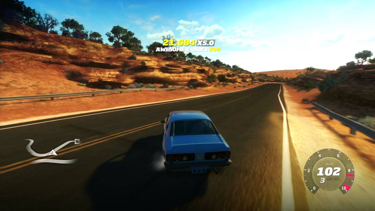 Forza Horizon | RX3 Drift | Red Rock Mountain Drifting With Traffic ...