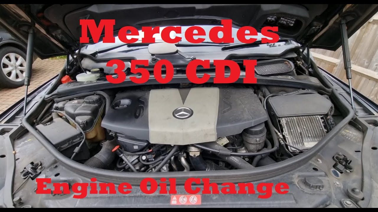 Mercedes 350 CDI OM642 Engine Oil & Filter Change - R350 cdi / GL350cdi ...