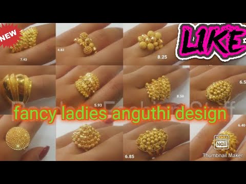 gold ladies finger ring || Sona ke ladies anguthi ka design || gold ...