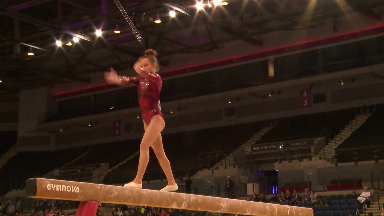 Annie Young AA Silver beam Junior 2019 British Gymnastics Championships ...