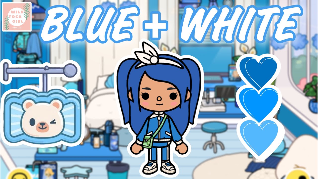 BLUE + WHITE 💙🤍 TOCA LIFE WORLD 🌎 - YouTube