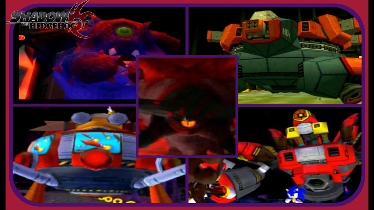 Shadow the Hedgehog: All Boss Encounters - NO DAMAGE!! - YouTube