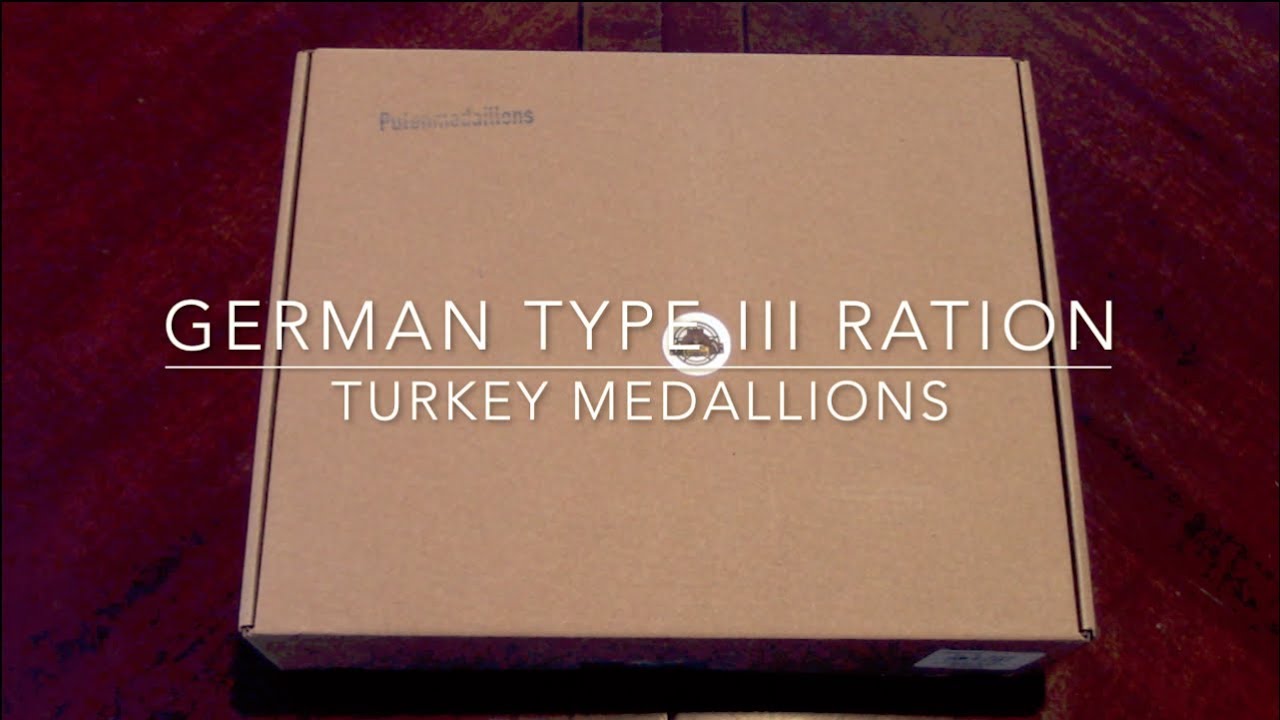 MRE Review German Ration Type III Turkey Medallions - YouTube