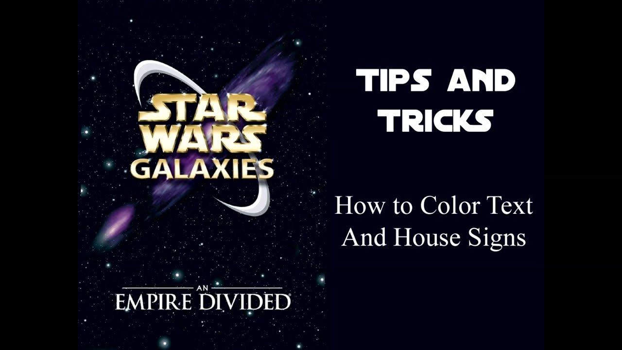 #SWG How to Color Text and House Signs - YouTube