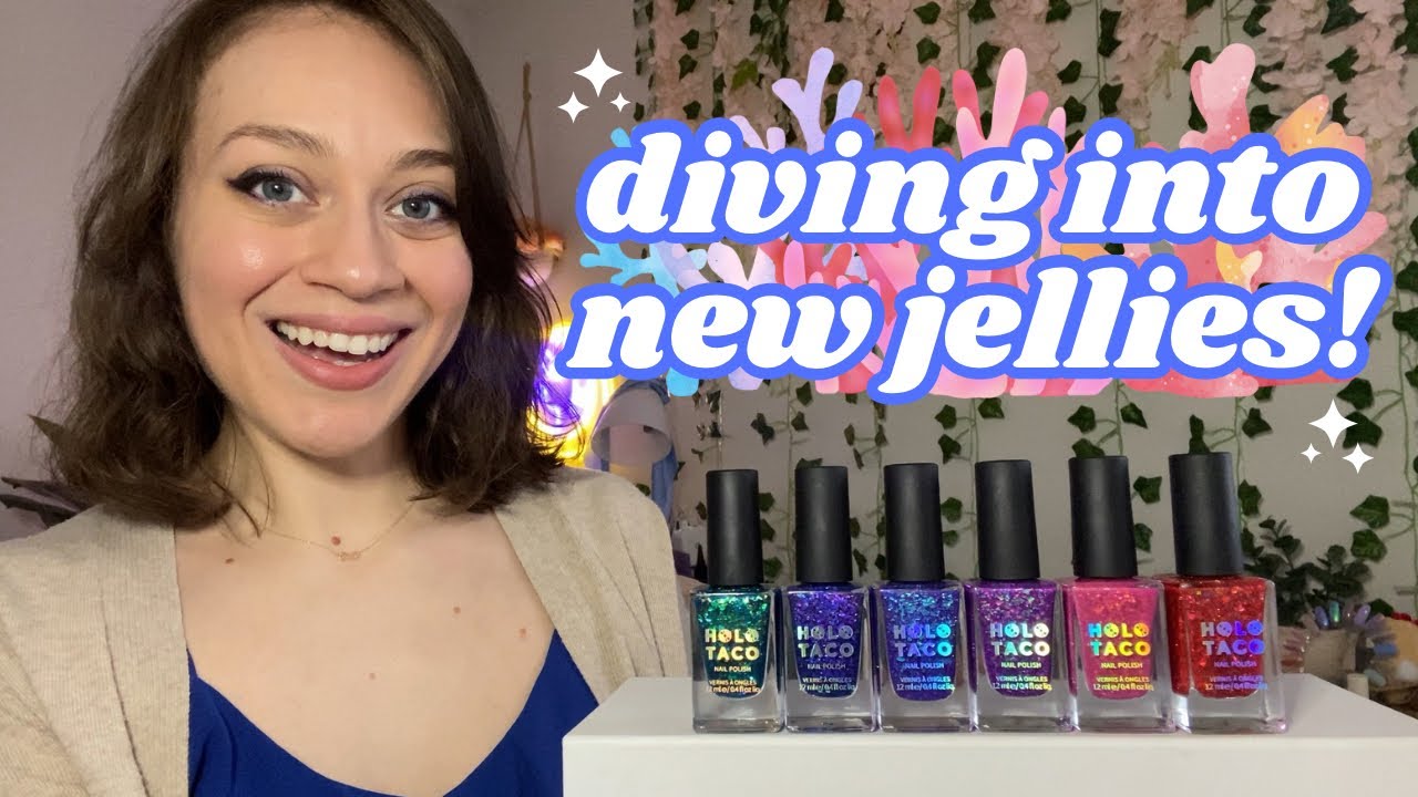 Holo Taco Off The Deep End Collection 🪼🪸 New Jelly + Iridescent Flakie ...