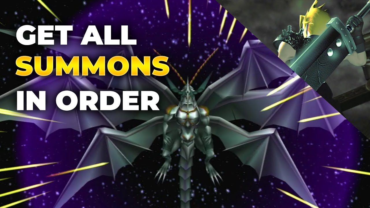 How to Get All Summon Materia in Order in Final Fantasy 7 - YouTube