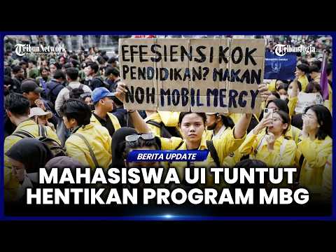 LIMA TUNTUTAN MAHASISWA UI DALAM UNJUK RASA DI BUNDARAN HI, HENTIKAN PROGRAM MBG
