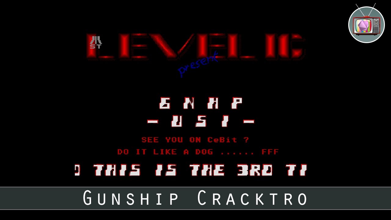 Gunship Cracktro by Level 16, 1988 | Atari ST - YouTube
