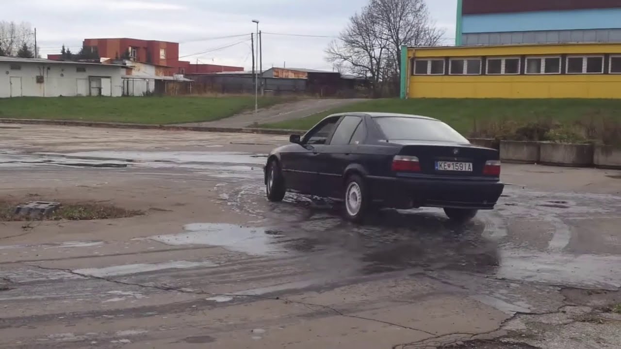 Good old days w good old BMW e36 325i Hpw to ride rwd car - YouTube