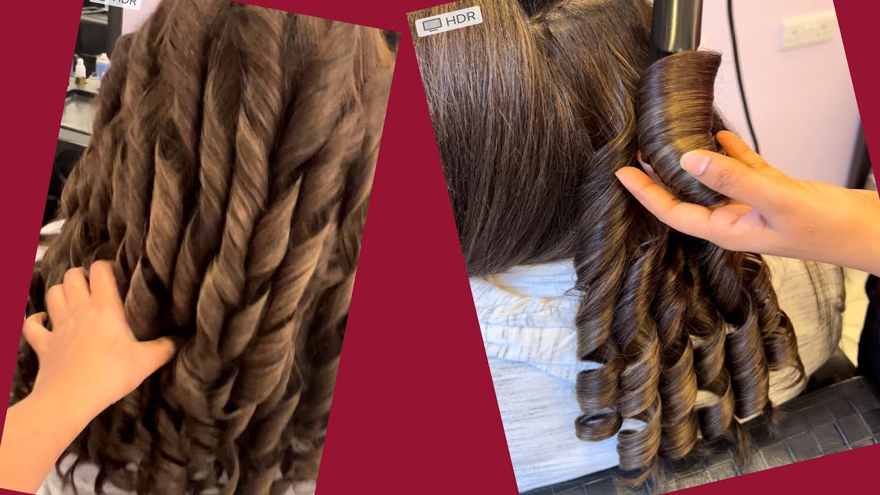 How to make curly sticker hair extensions ?అతికించిన వెంట్రుకలు ఎలా ...