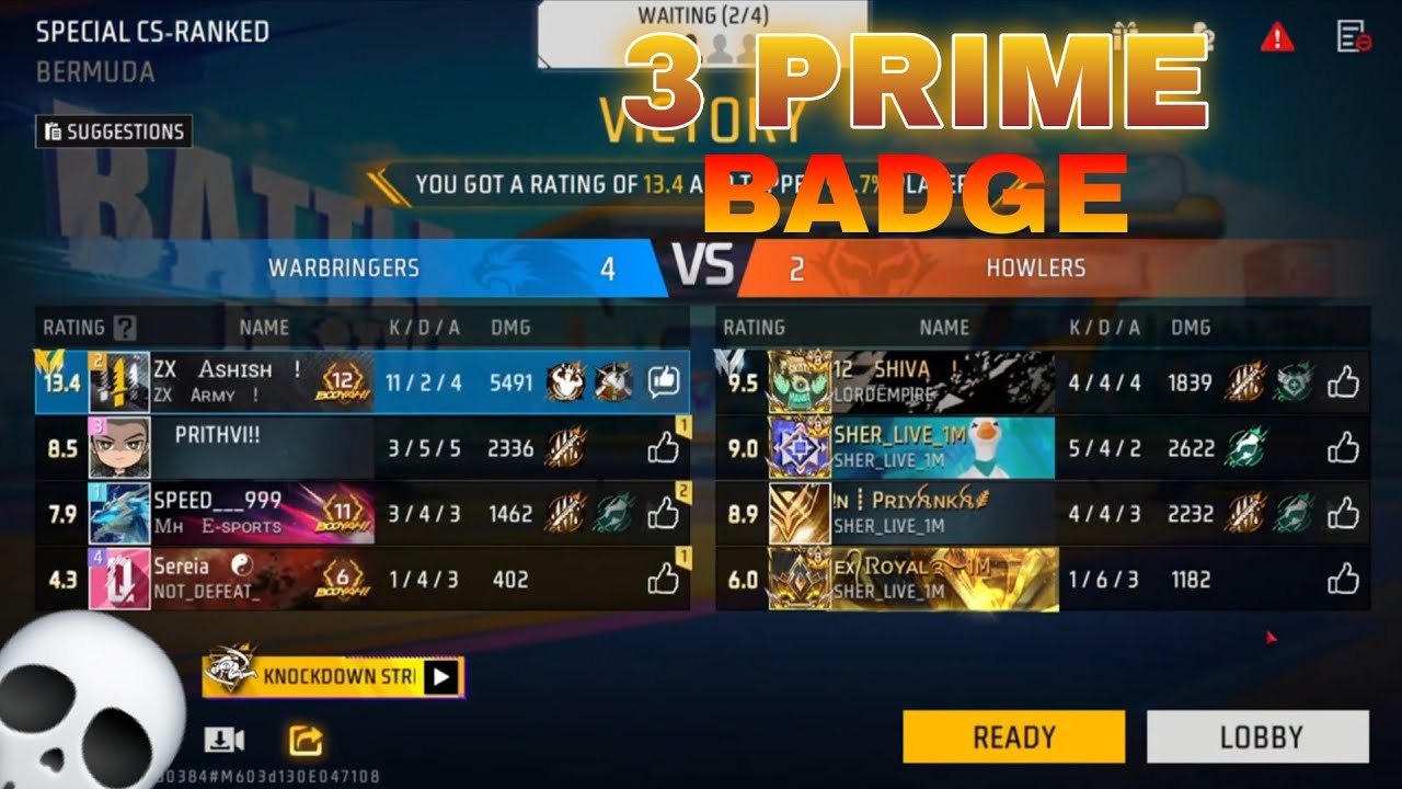 3 Prime badges in my game cs💀💀 - YouTube
