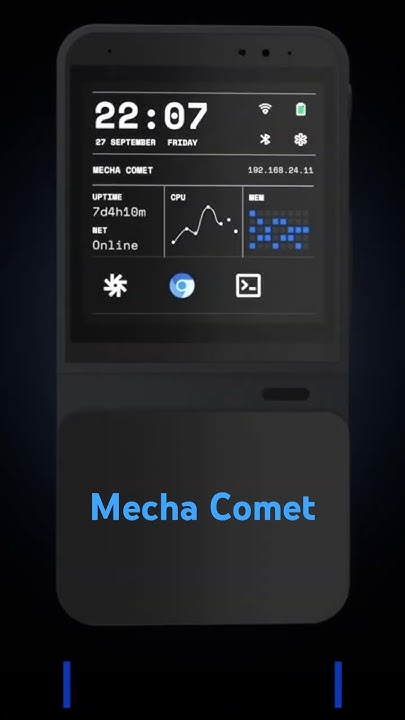 The Mecha Comet Linux Handheld - YouTube