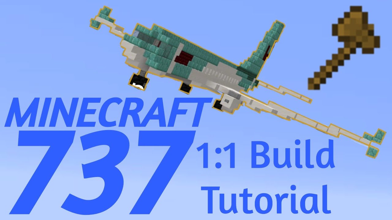 (old design now, also aeroteam's is better lmao) Minecraft Build Tutorial - 1:1 Boeing 737-800 ...