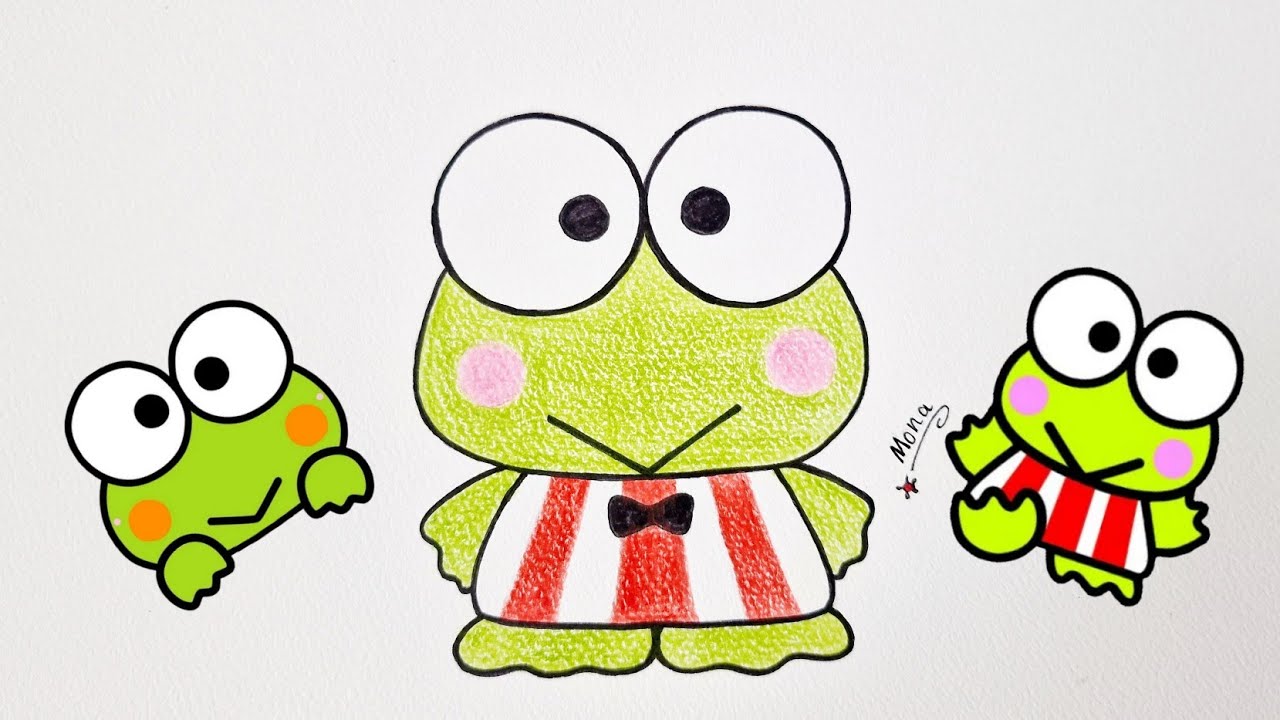 How to Draw a Cute Frog | Sanrio Keroppi - YouTube