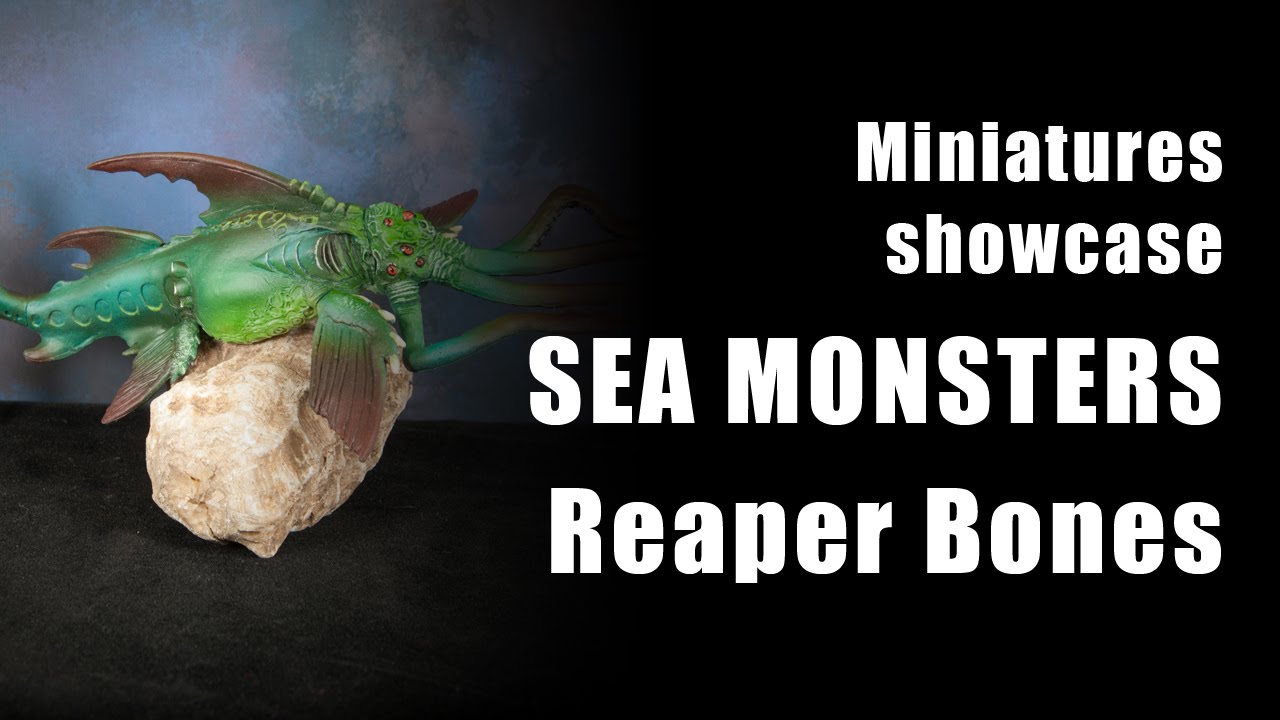 SEA MONSTERS REAPER BONES MINIATURES - YouTube