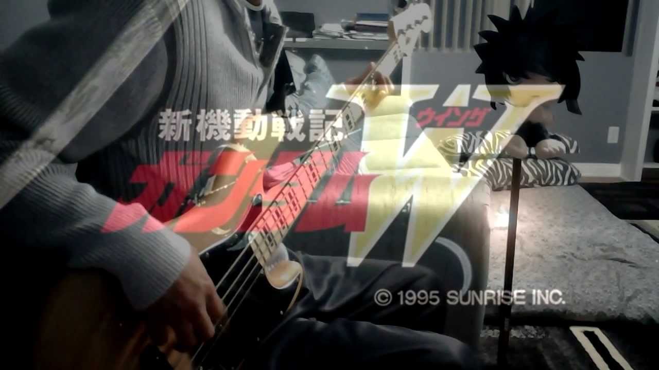 [Gundam Wing OP] Just Communication - Two Mix (Bass Cover) - YouTube
