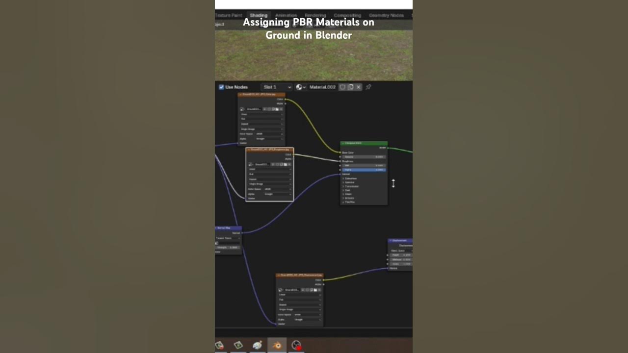 Create Ground Texture using PBR Material in Blender | How to Assign it #3d #blender #texturing ...