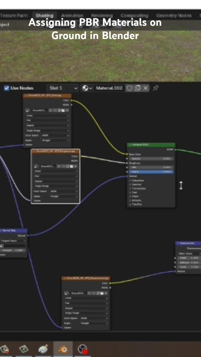 Create Ground Texture using PBR Material in Blender | How to Assign it #3d #blender #texturing ...