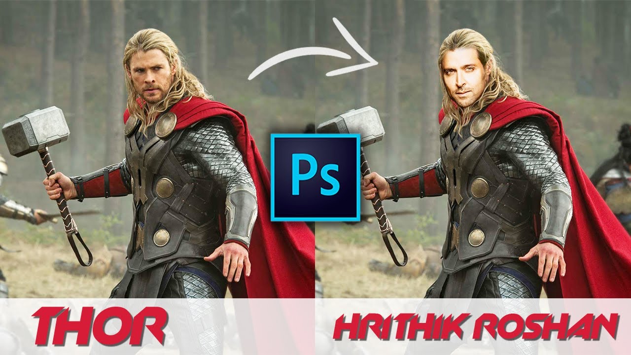 Hrithik roshan face on thor image How to Stick face on other picture in ...