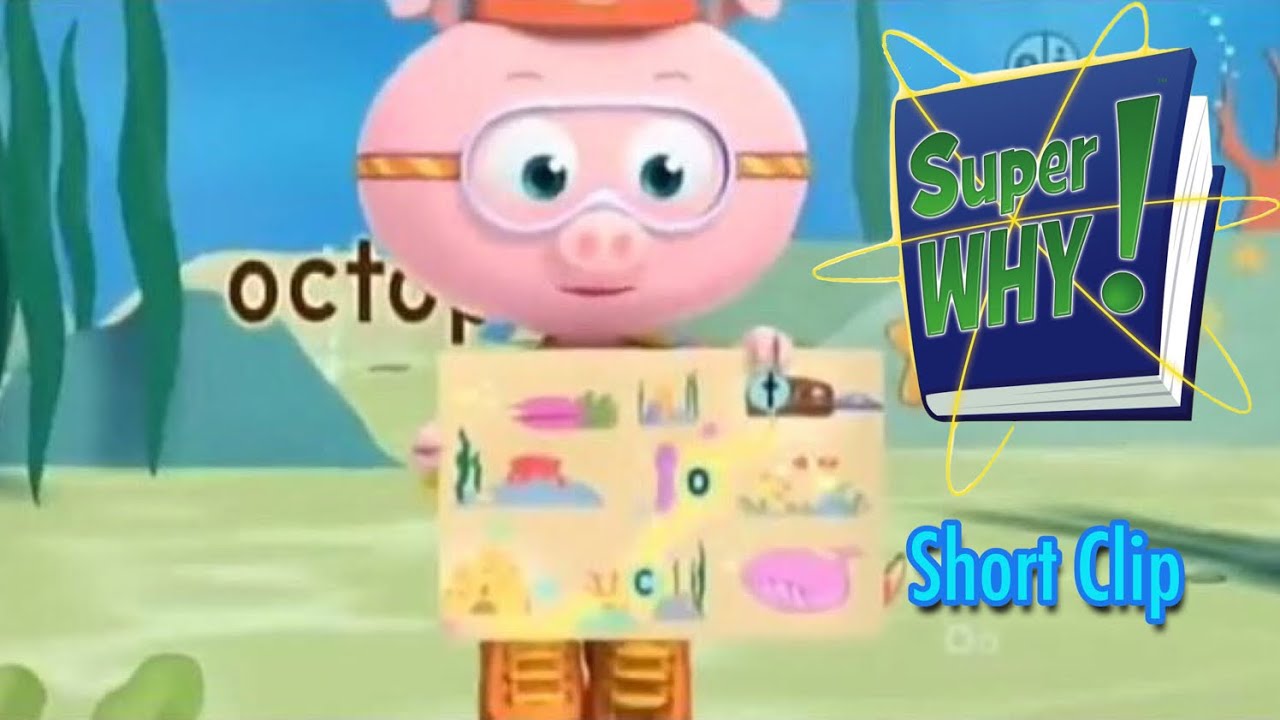 Super Why Short Clip in 4K Alpha Pig Finds the Treasure Chest - YouTube