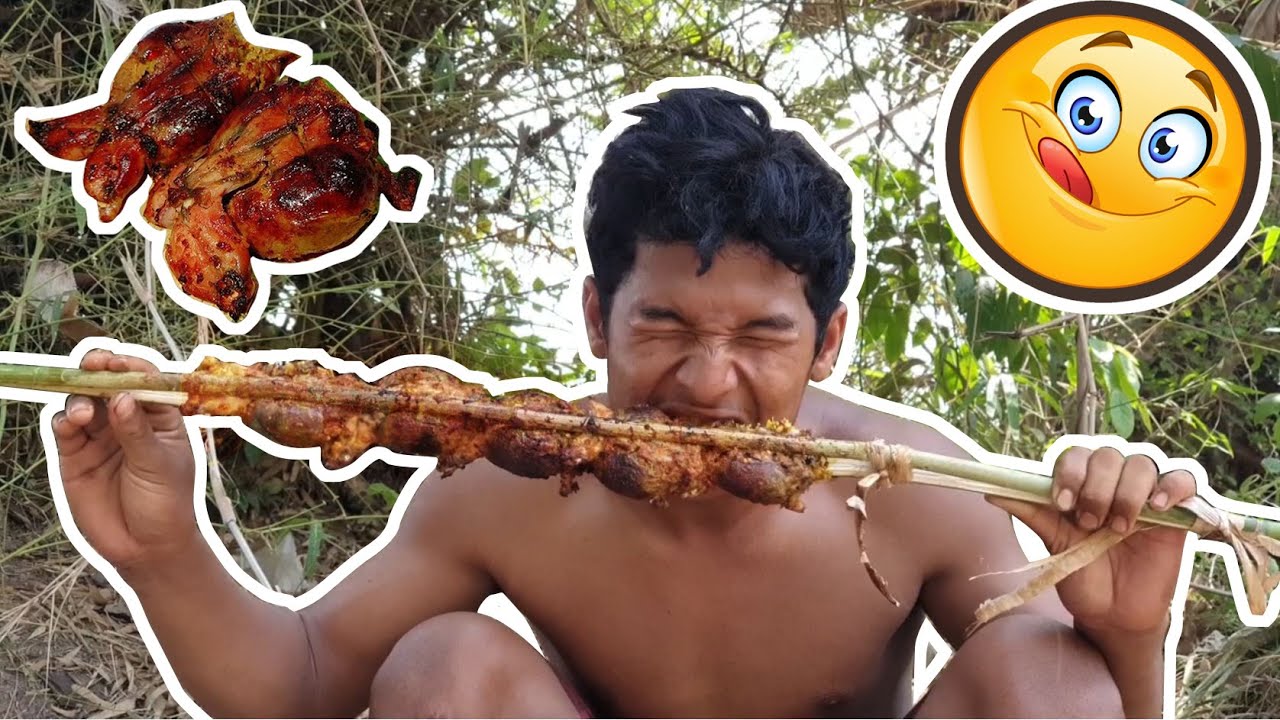BBQ Frog / Rural food / Village food / កង្កែបបោប - YouTube