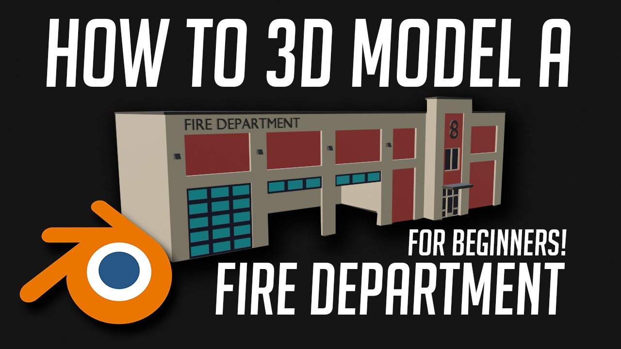 Blender Tutorial: How to 3D Model a Fire Station! - YouTube