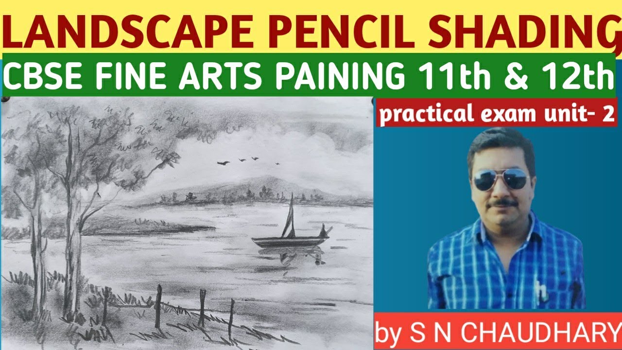 LANDSCAPE SKETCHING/DRAWING/ PENCIL SHADING for BEGINNERS/ PAINTING ...